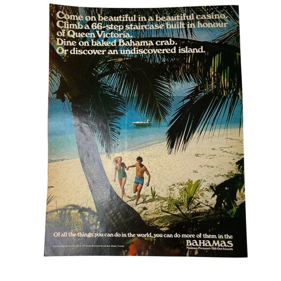 Bahamas | Other | 97 Bahamas Island Tourism Vintage Full Page Print Ad ...